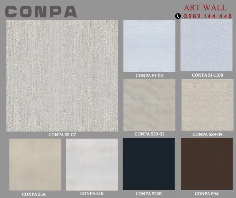 Catalogue Và Textures Map Sơn Cát, Sơn Đá Conpa Artwall Mới