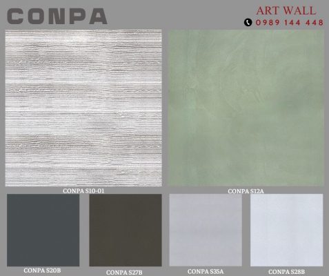 Catalogue Và Textures Map Sơn Cát, Sơn Đá Conpa Artwall Mới