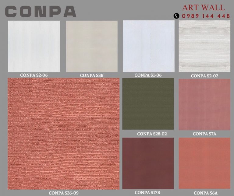 Catalogue Và Textures Map Sơn Cát, Sơn Đá Conpa Artwall Mới