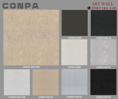 Catalogue Và Textures Map Sơn Cát, Sơn Đá Conpa Artwall Mới