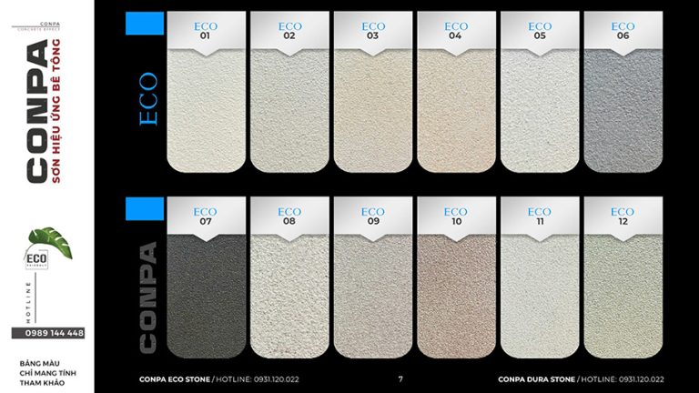 Catalogue Và Textures Map Sơn Cát, Sơn Đá Conpa Artwall Mới