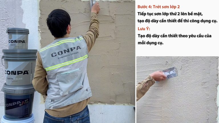 Quy trình thi công sơn earth color đúng kỹ thuật